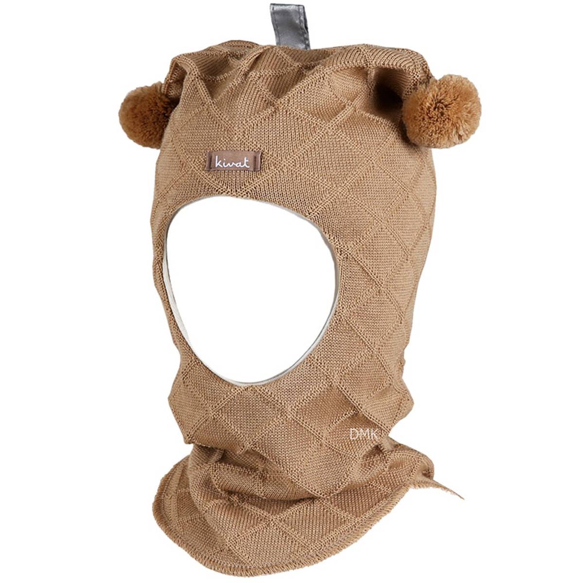 Kivat Cable balaclava til barn og baby, camel - DressMyKid AS